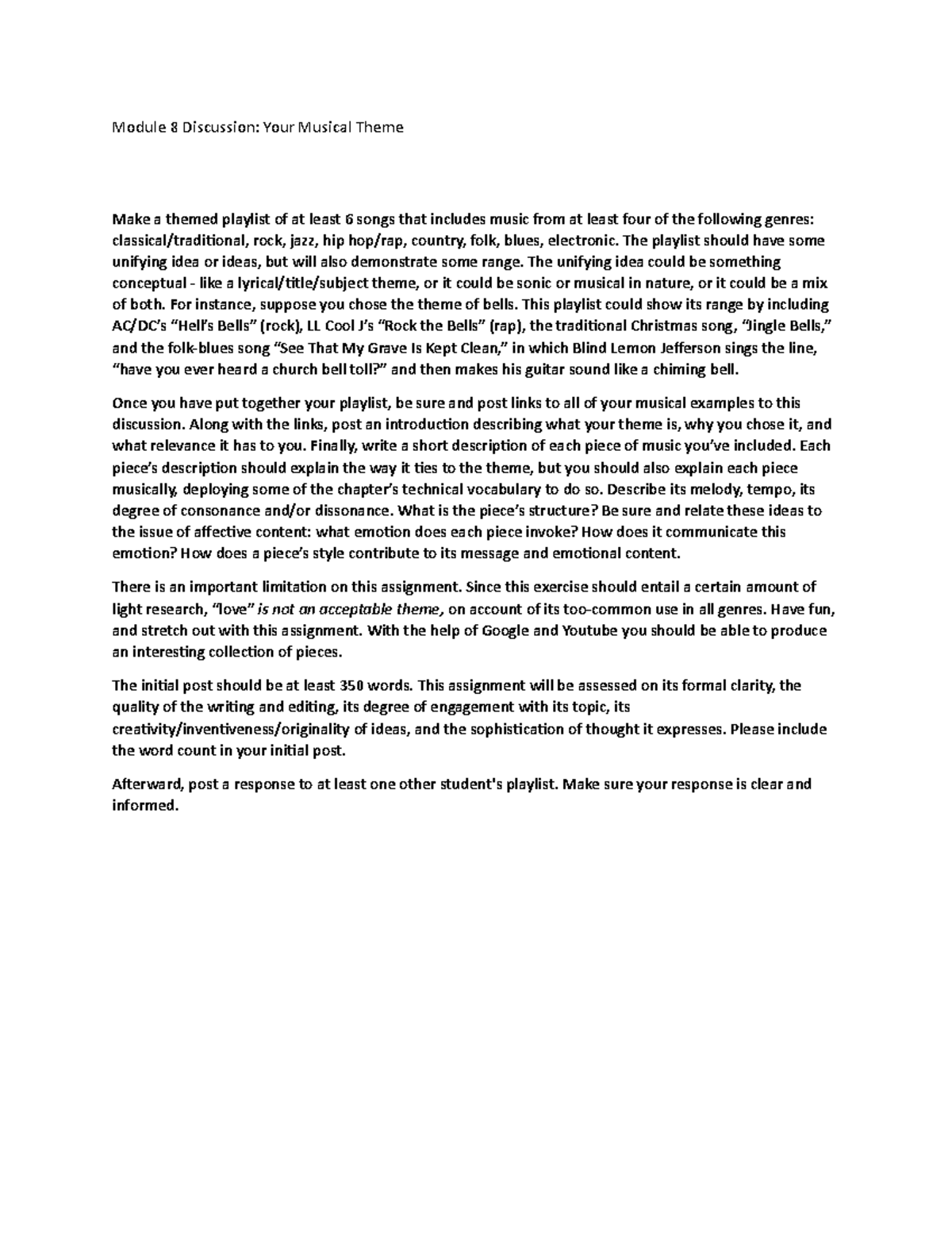 Module 8 Discussion - Humanities Assignment 2022 - Module 8 Discussion ...