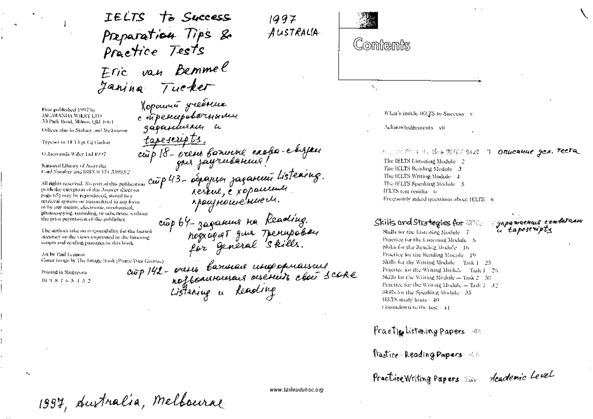 Ielts to Success_expert analysis - IELTS to Success 1997 Preparation ...