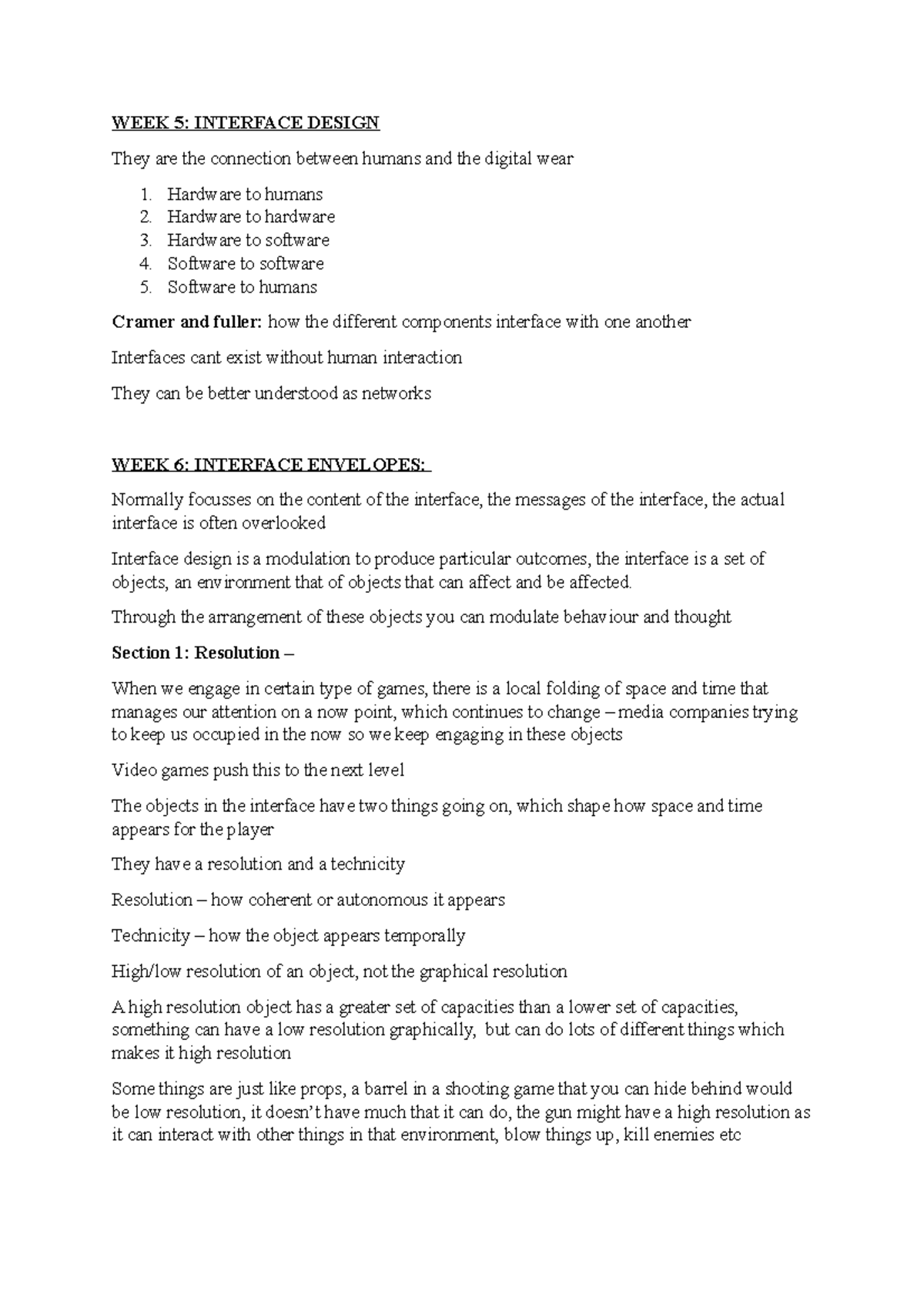 Lecture 5 - interface design - WEEK 5: INTERFACE DESIGN They are the ...