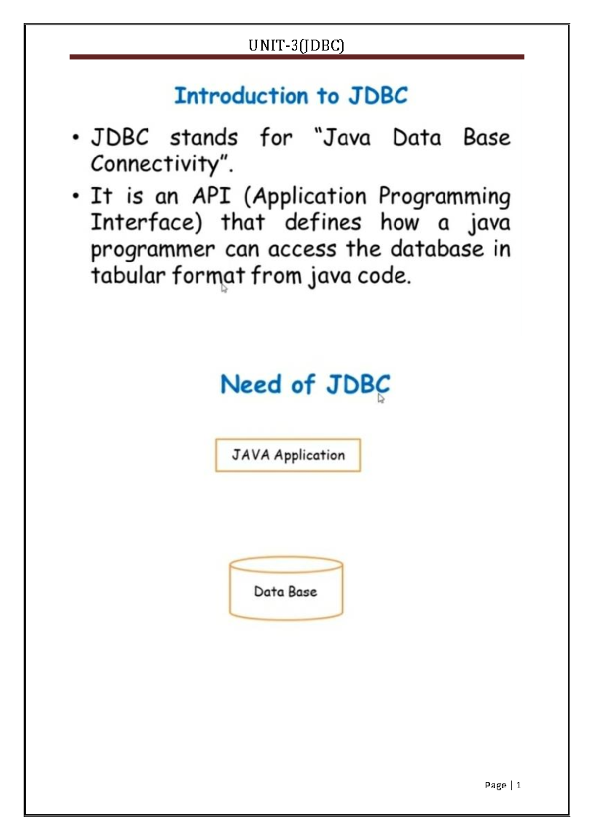 UNIT-3 ADV JAVA SOFT COPY (BCA,CSCS) - In the above diagram let us ...