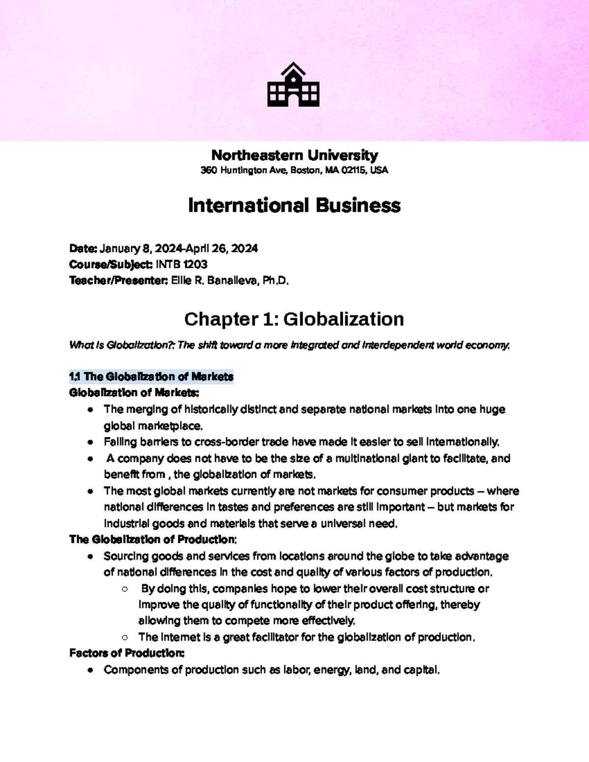 International Business Textbook Notes.docx - Google Docs - Northeastern ...
