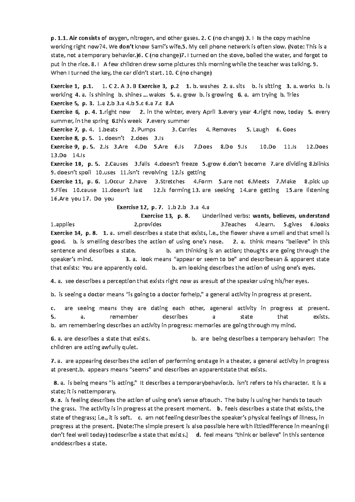 AZAR Answer KEY - p. 1. Air consists of oxygen, nitrogen, and other ...