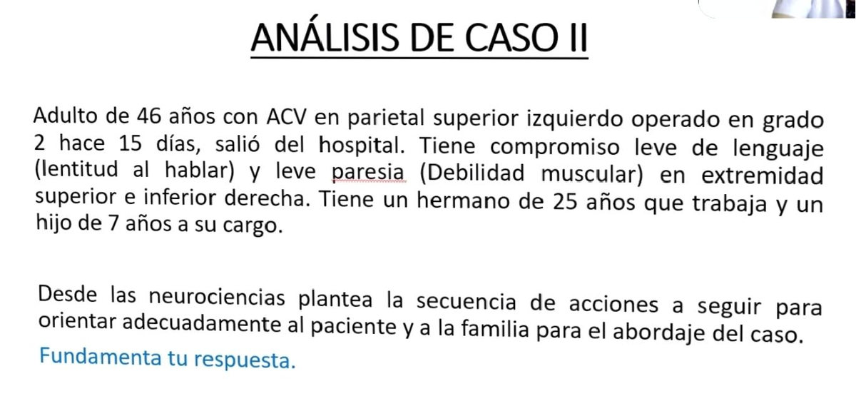 PDF image 2pdf 20240411140550 - ANÁLISIS DE CASO II Adulto de 46 años con ACV en parietal ...