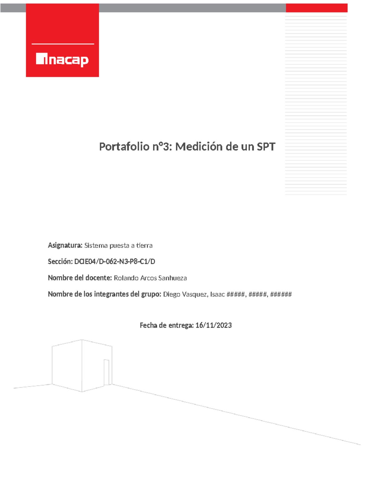 SPT portafolio - practico - Portafolio n°3: Medición de un SPT ...
