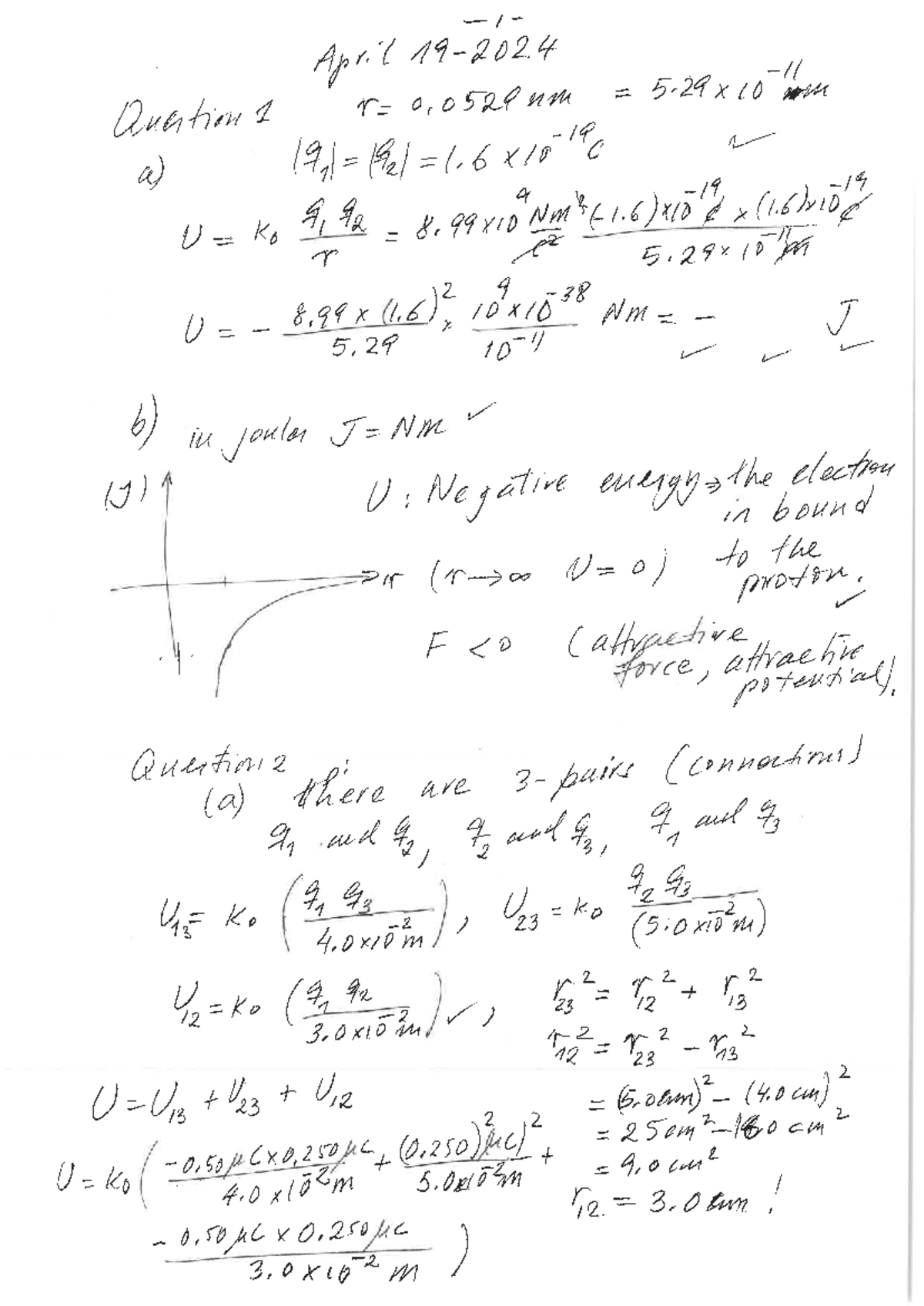 Tut 6 question memo - PHY 131 - Studocu