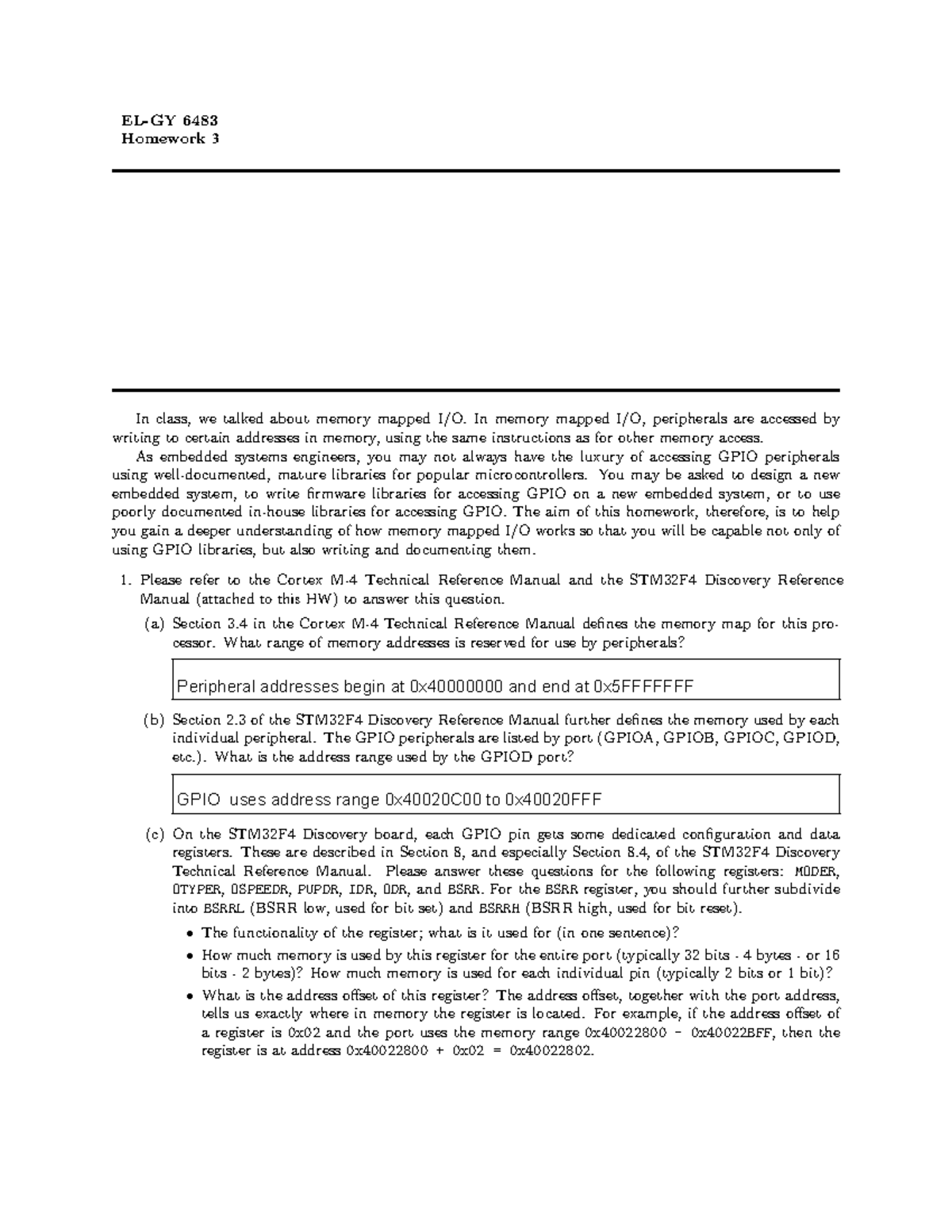 EL648HW3 - asdfg - EL-GY 6483 Homework 3 In class, we talked about ...