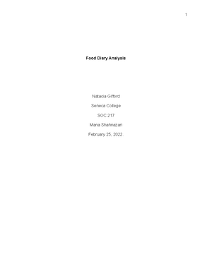 CYC 200 Case Study #2 - Case Study # Natacia Gifford Seneca College ...