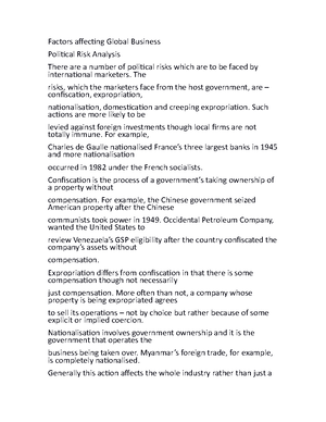 Stages of Internationalization and Patterns of Expansion - Stages of ...