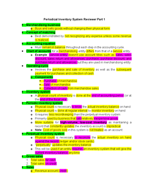Preparing Financial Statements Using Periodic Inventory System ...