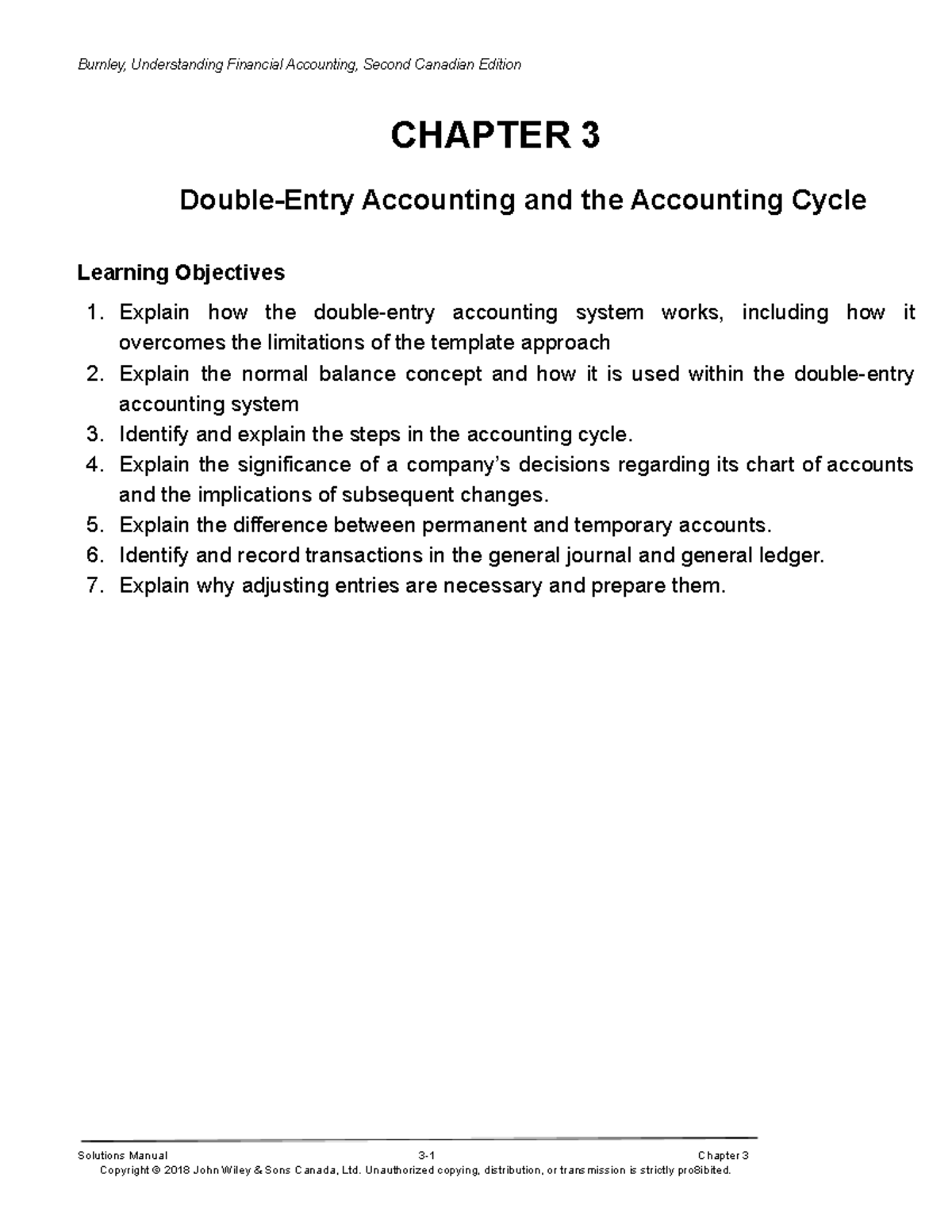 ACTG - Chapter 3 - 2018 - CHAPTER 3 Double-Entry Accounting and the ...