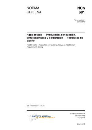 Nch 3417 Of 2016 Estructuras-Requisitos para proyectos de calculo ...