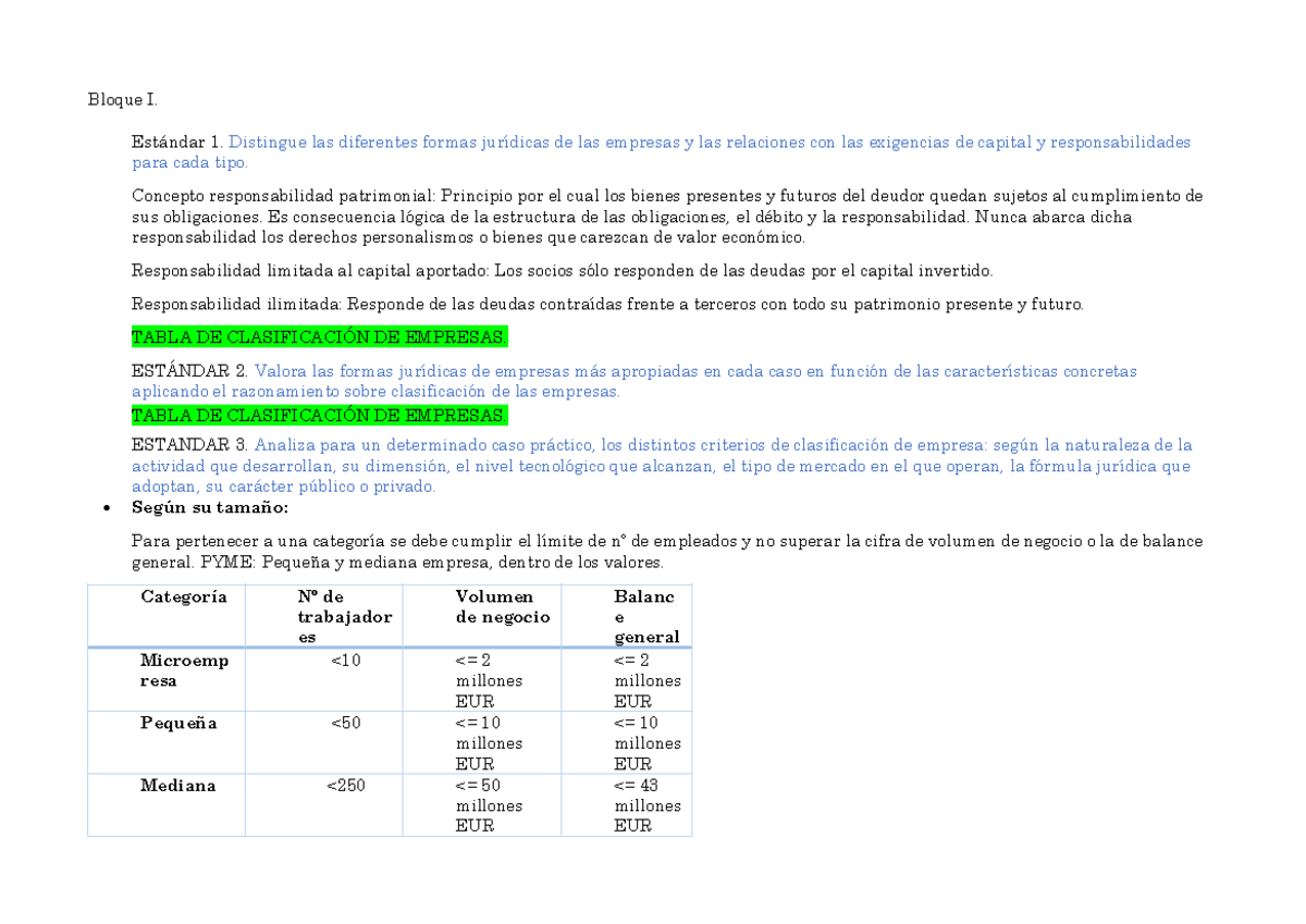 EBAU ECONOMIA CANARIAS BLOQUE I - Warning: TT: undefined function: 32 Bloque I. Estándar 1 ...