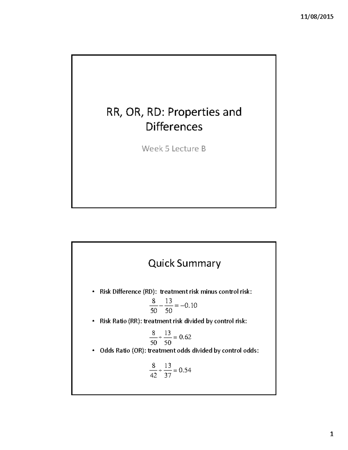 5b RR OR RD Properties and Differences - RR, OR, RD: Properties and ...