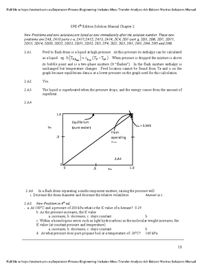 Lecture Note - Binary Flash Distillation - Warning: TT: undefined function: 32 Binary Flash ...