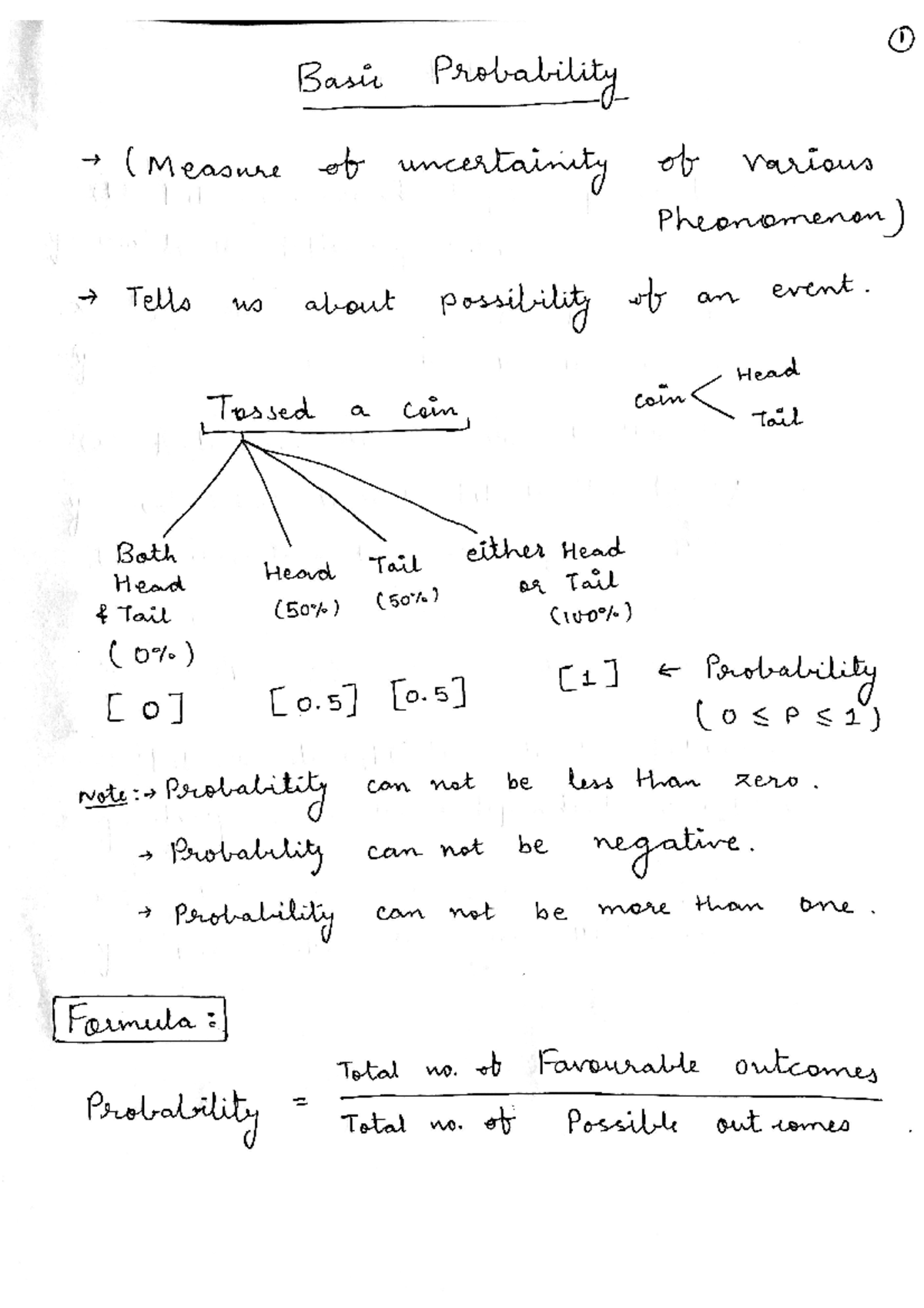 Ch-6 Basic Probability Lecture Note 1 - 1 Basic Probability ( Measure ...