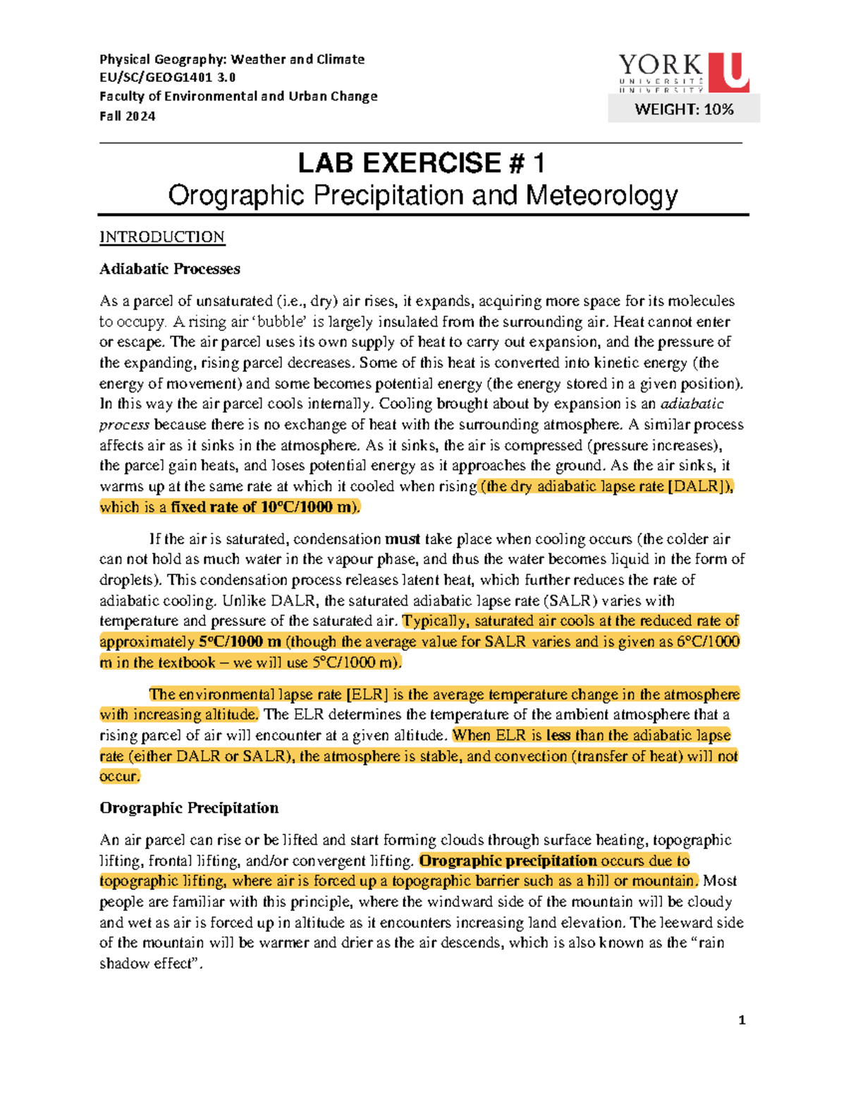 GEOG 1401 - Lab 1 Handout for students Fall2024 - EU/SC/GEOG1401 3 ...