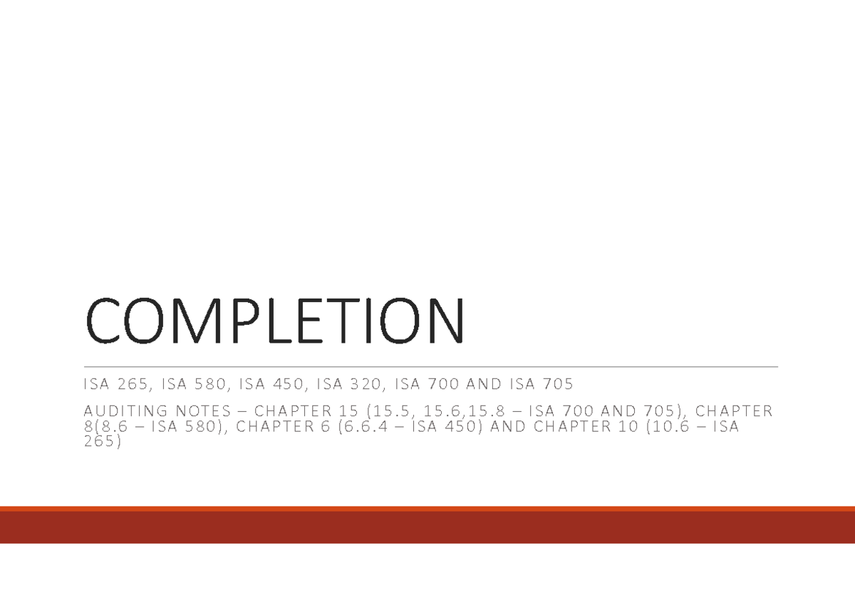 Combined+completion+for+printing 1 - COMPLETIONISA 265, ISA 580, ISA ...