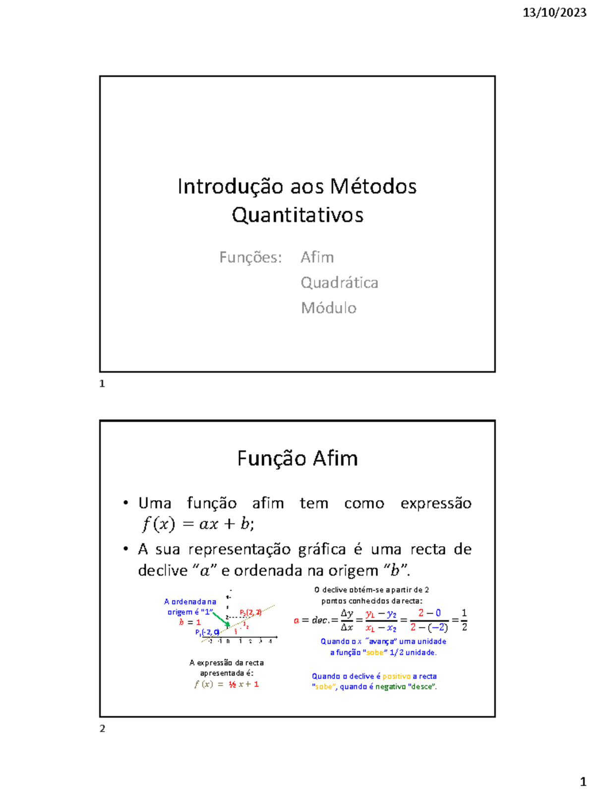Ap. 2 Funções Afim, Quadrática e Módulo - Introdução aos Métodos ...