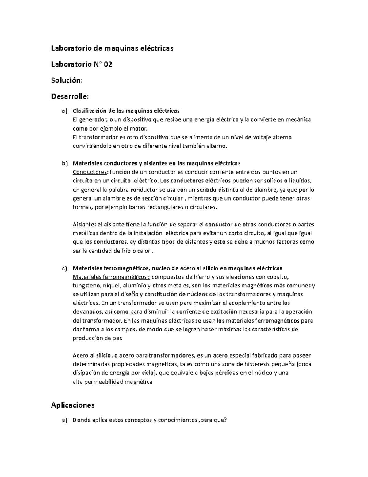 Laboratorio de maquinas electricas, practica 2 y 3 - Laboratorio de maquinas eléctricas ...