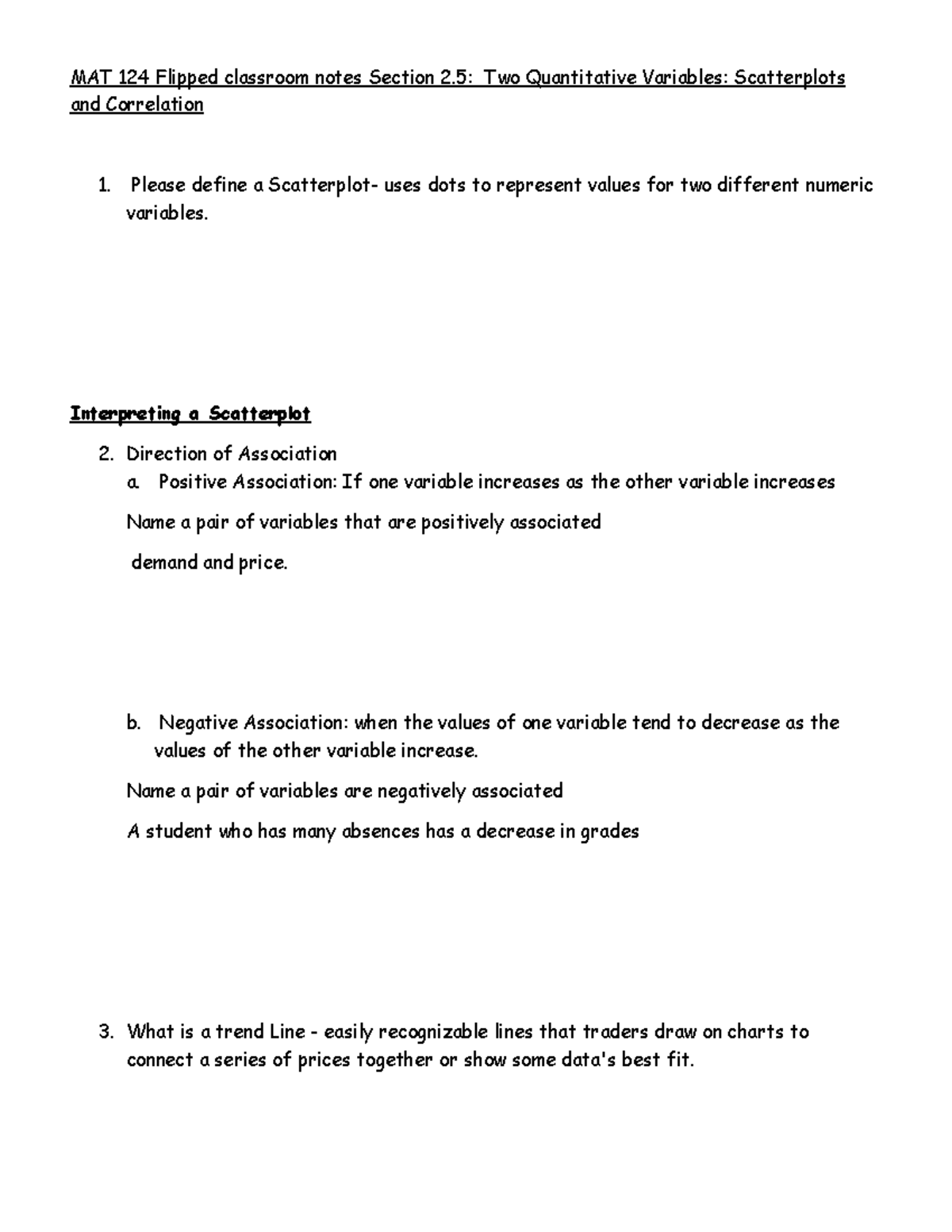 Flipped Classroom Note Template 25 fall 23 - MAT 124 Flipped classroom ...