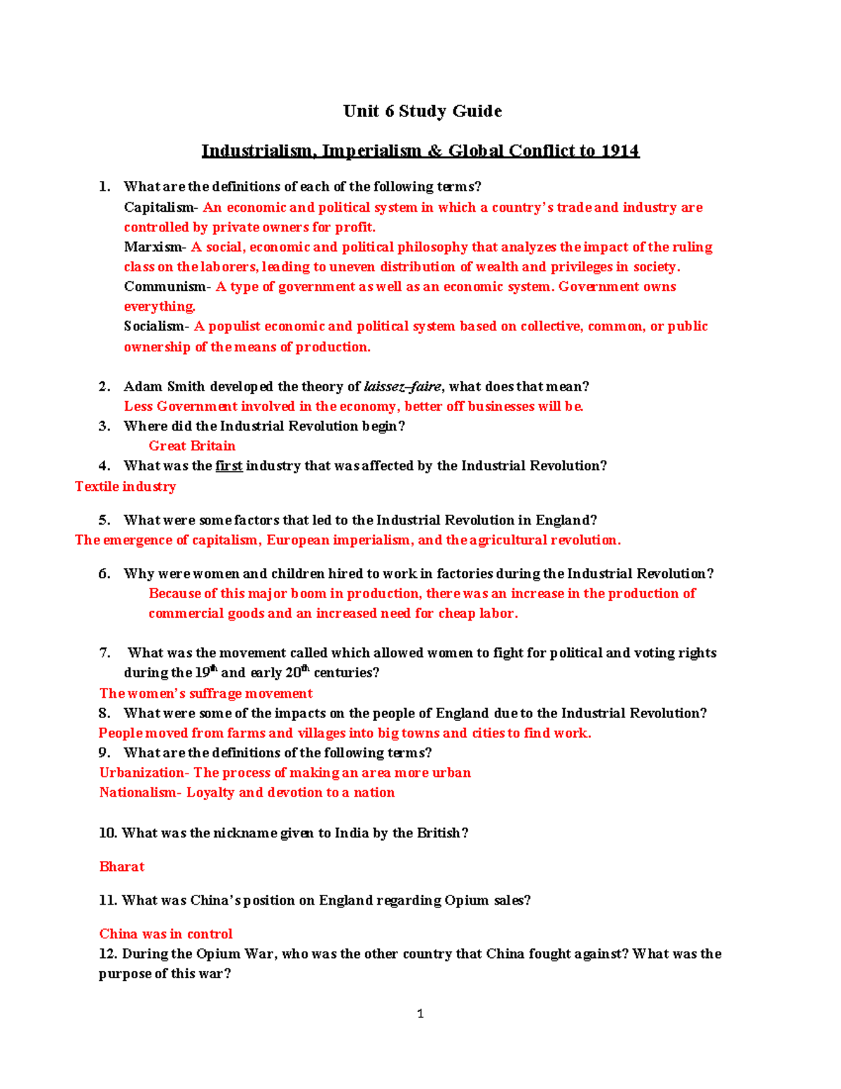 Copy of Copy of Copy of Unit 6 Study Guide Feb 2024 - Unit 6 Study ...