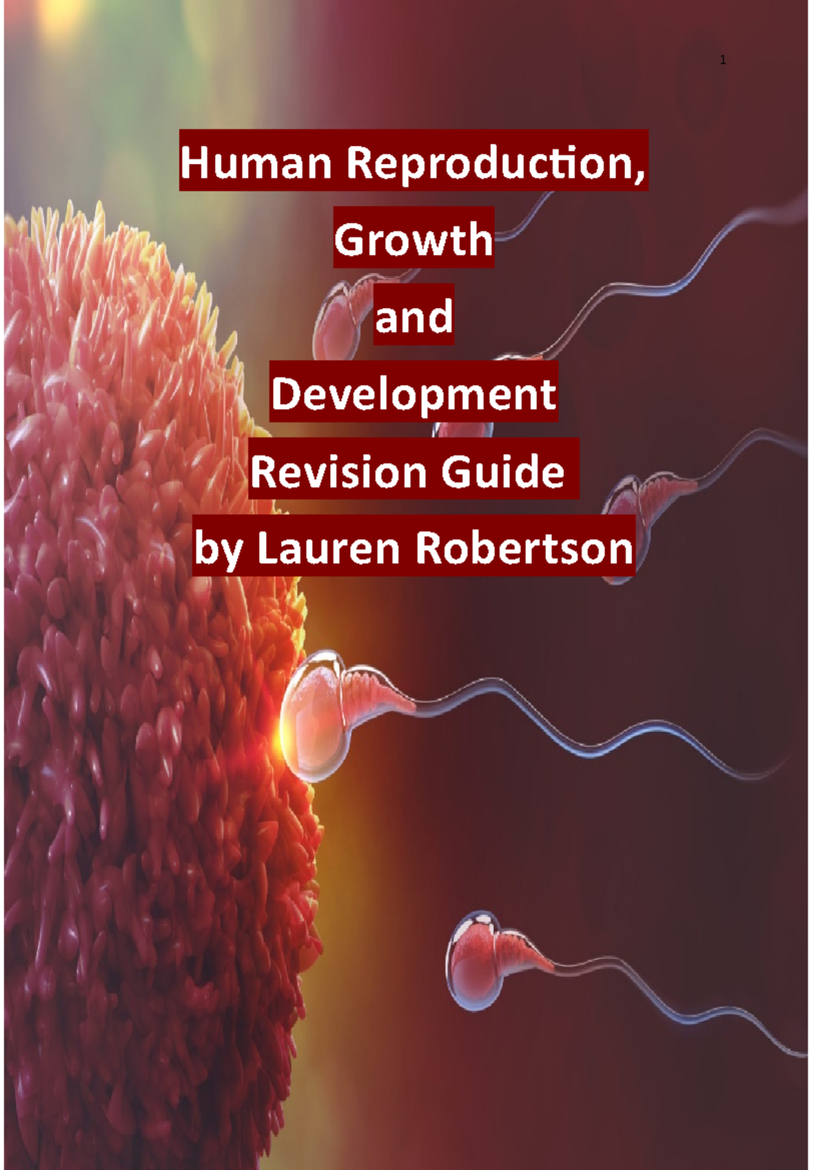 Human reproduction, growth and delopement - Human Reproduction, Growth ...