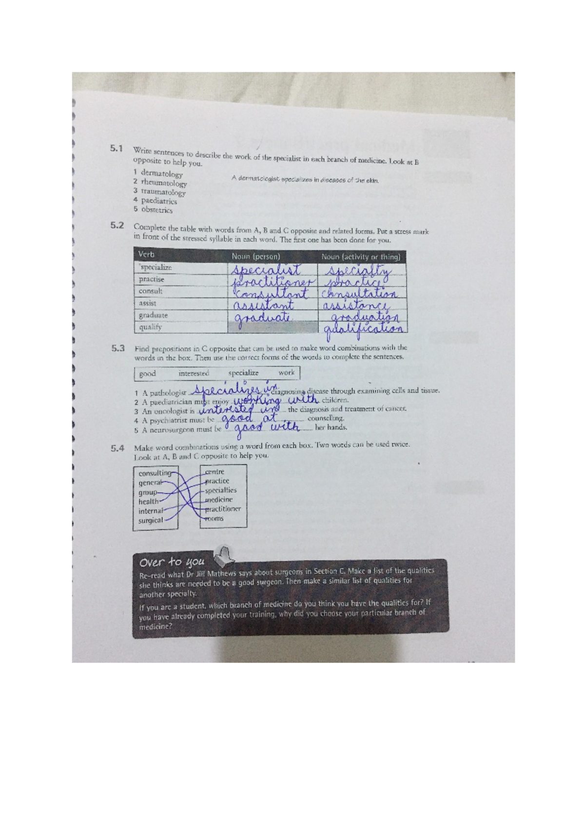 Unit 2 profesional medical terminology - Inglés Técnico en Salud II ...