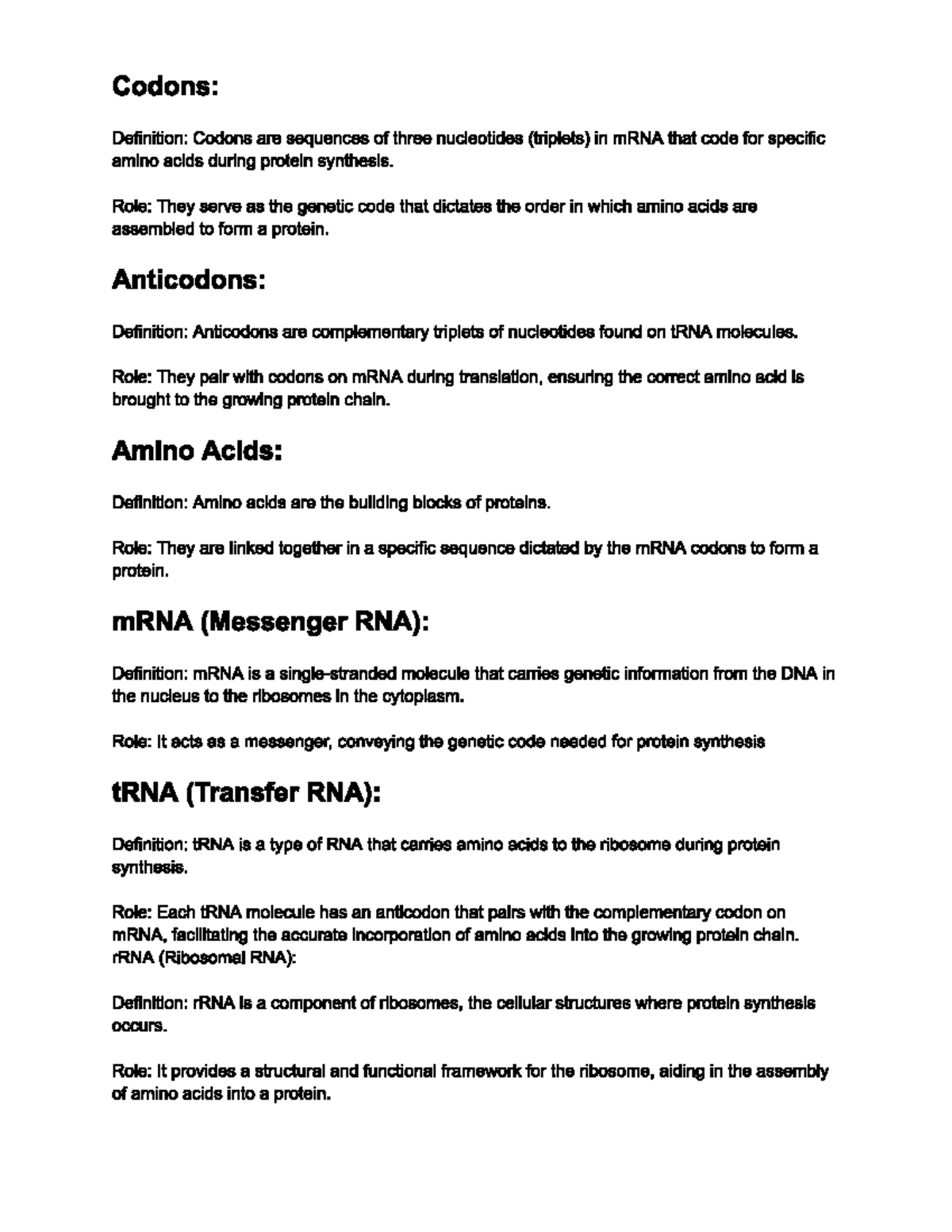 Genetics Notes - Studocu