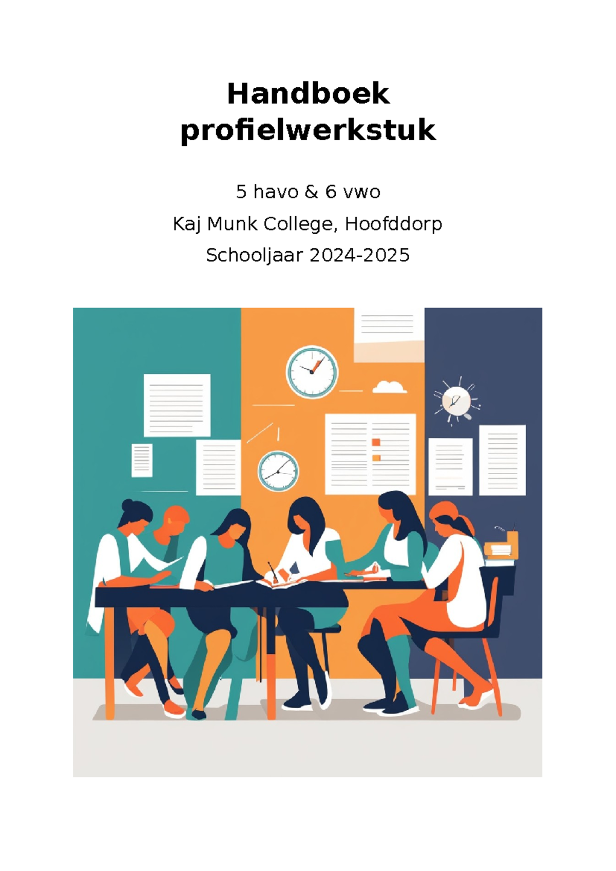 PWS Handboek 2024-2025 5H6V - leerlingen - 5 havo & 6 vwo Kaj Munk ...