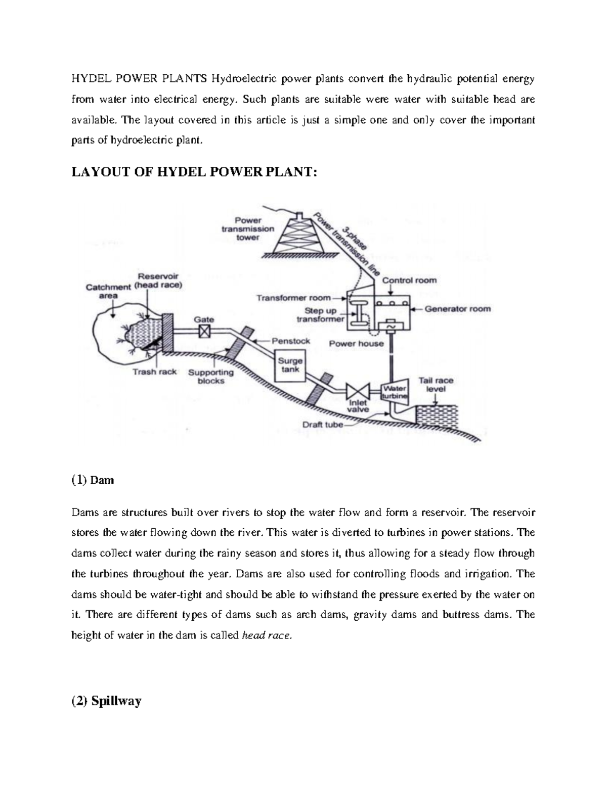 Essential elements of hydel power plants selection of turbines - HYDEL ...