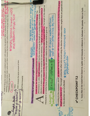 31 - Relativity & Modern Physics Notes - PHY 201 - Studocu