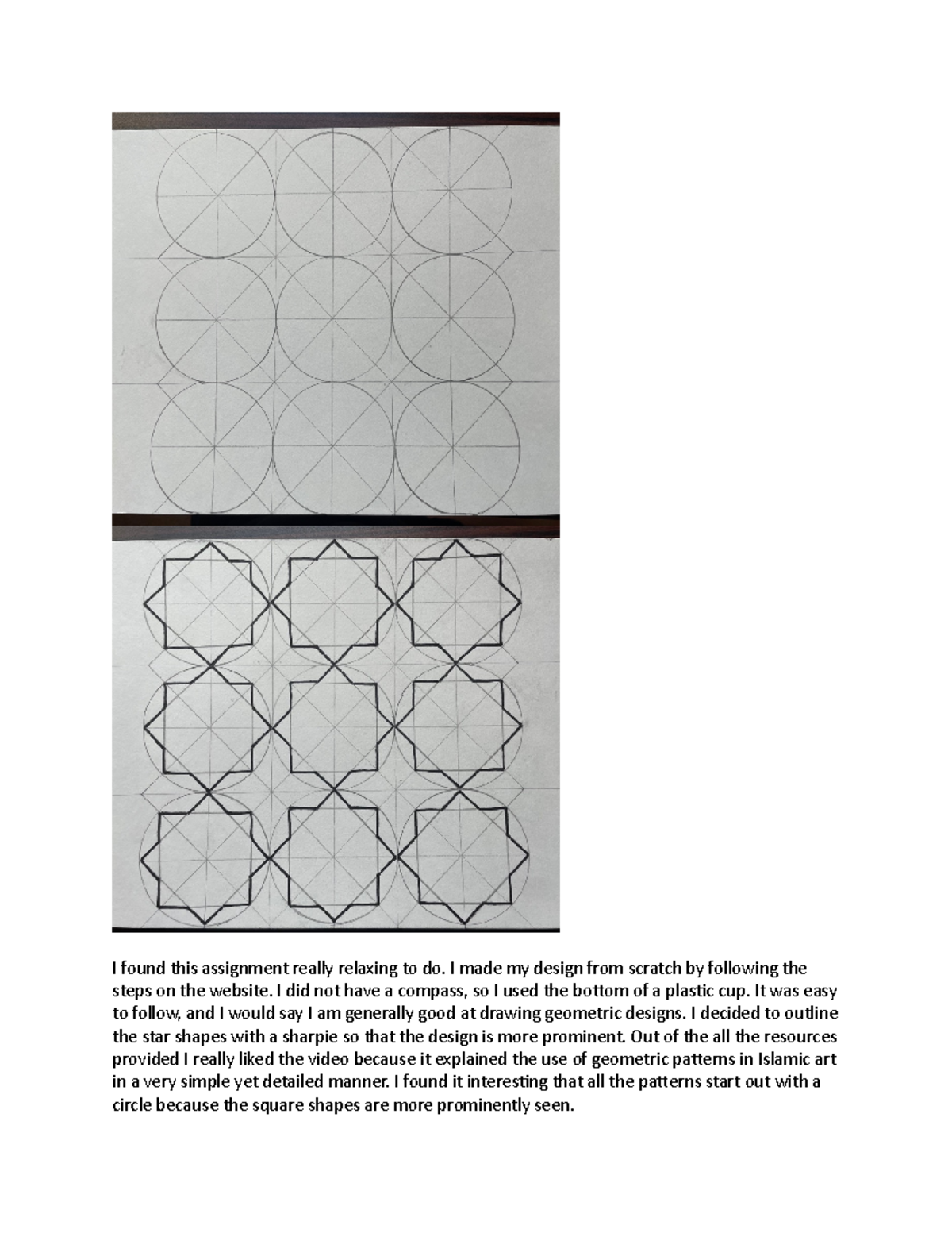 Geometry Assignment - I found this assignment really relaxing to do. I ...