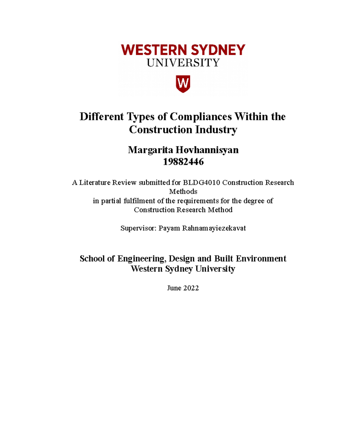 Construction Research Method Assignement 3 - Different Types of ...