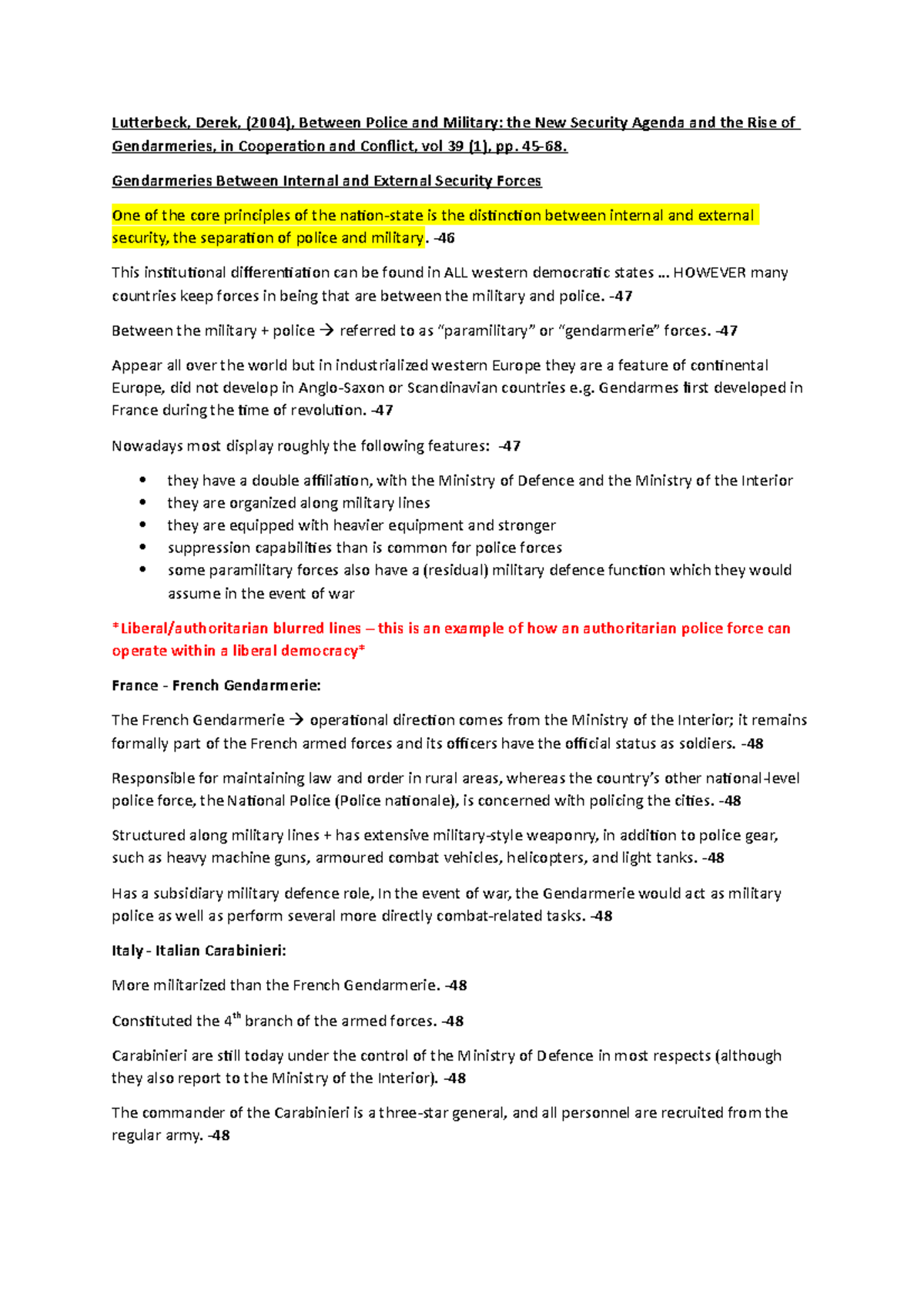 etween Police and Military: the New Security Agenda and the Rise of ...