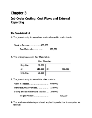 ACCT 215- Chapter 6 - Solution-S - Chapter 6 Variable Costing and Segment Reporting: Tools for ...