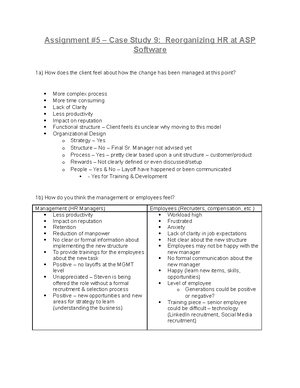 Group Ivey Case Assignment 1 - Group Ivey Case Analysis Part One BACKGROUND: The organisation ...