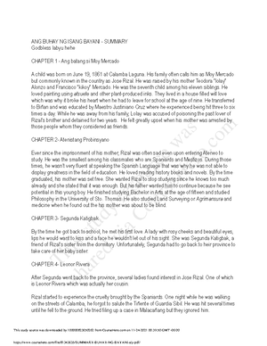 Senate bill 438 known as the Rizal Bill first authored by Senator Claro ...