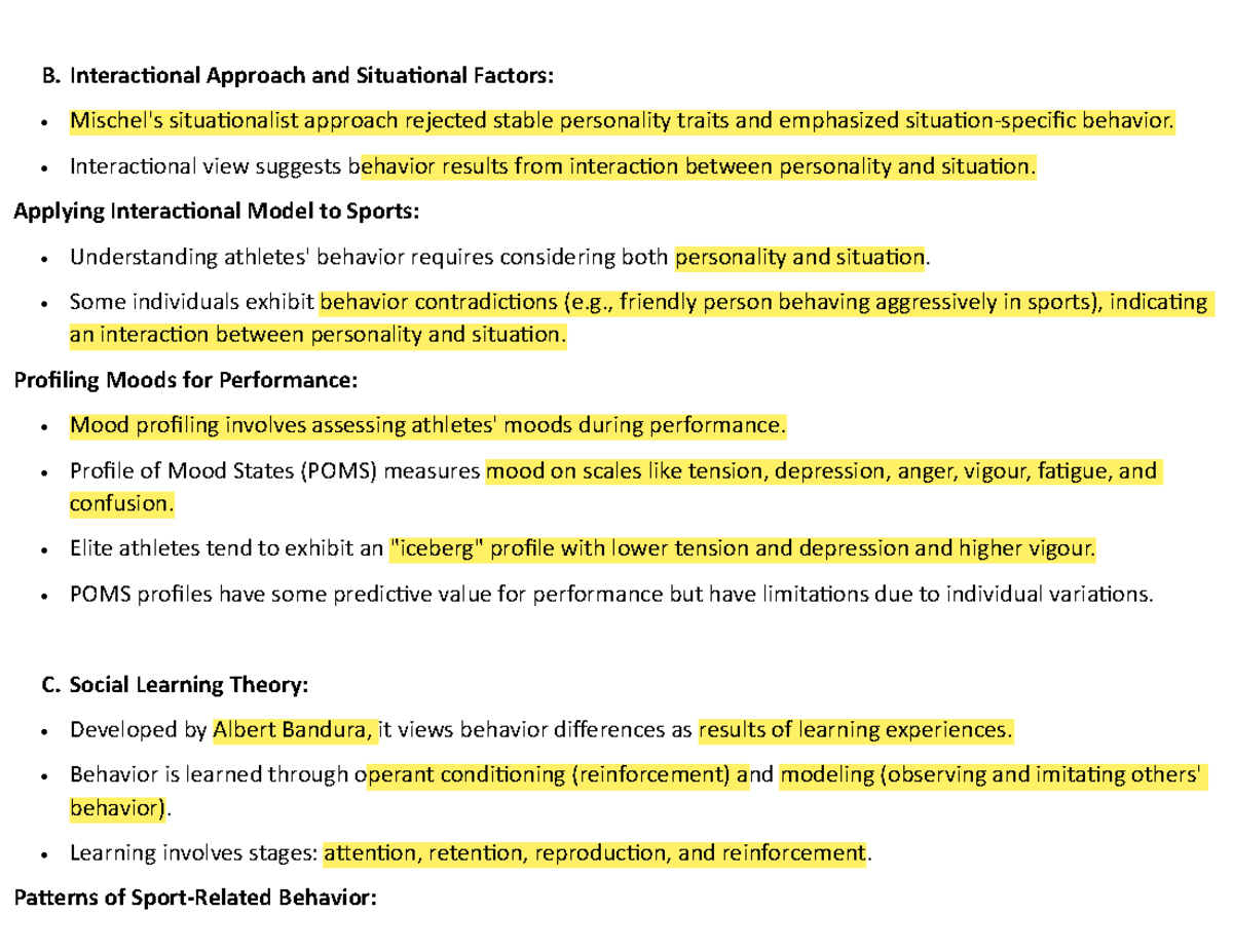 Sp unit 1, 2 part 4 - Sp unit 1, 2 part 4 - B. Interactional Approach ...