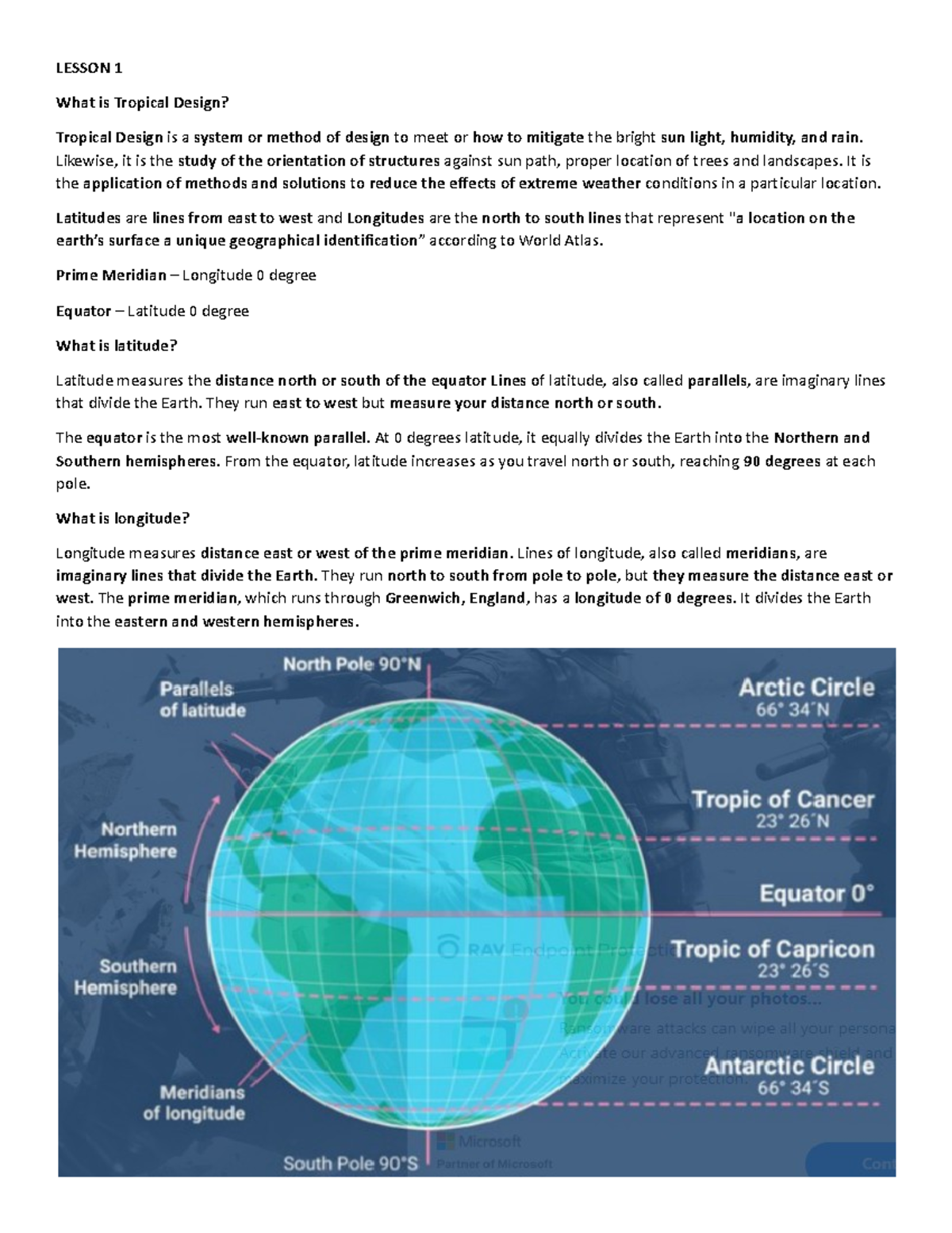 Tropical Design - notes - LESSON 1 What is Tropical Design? Tropical ...