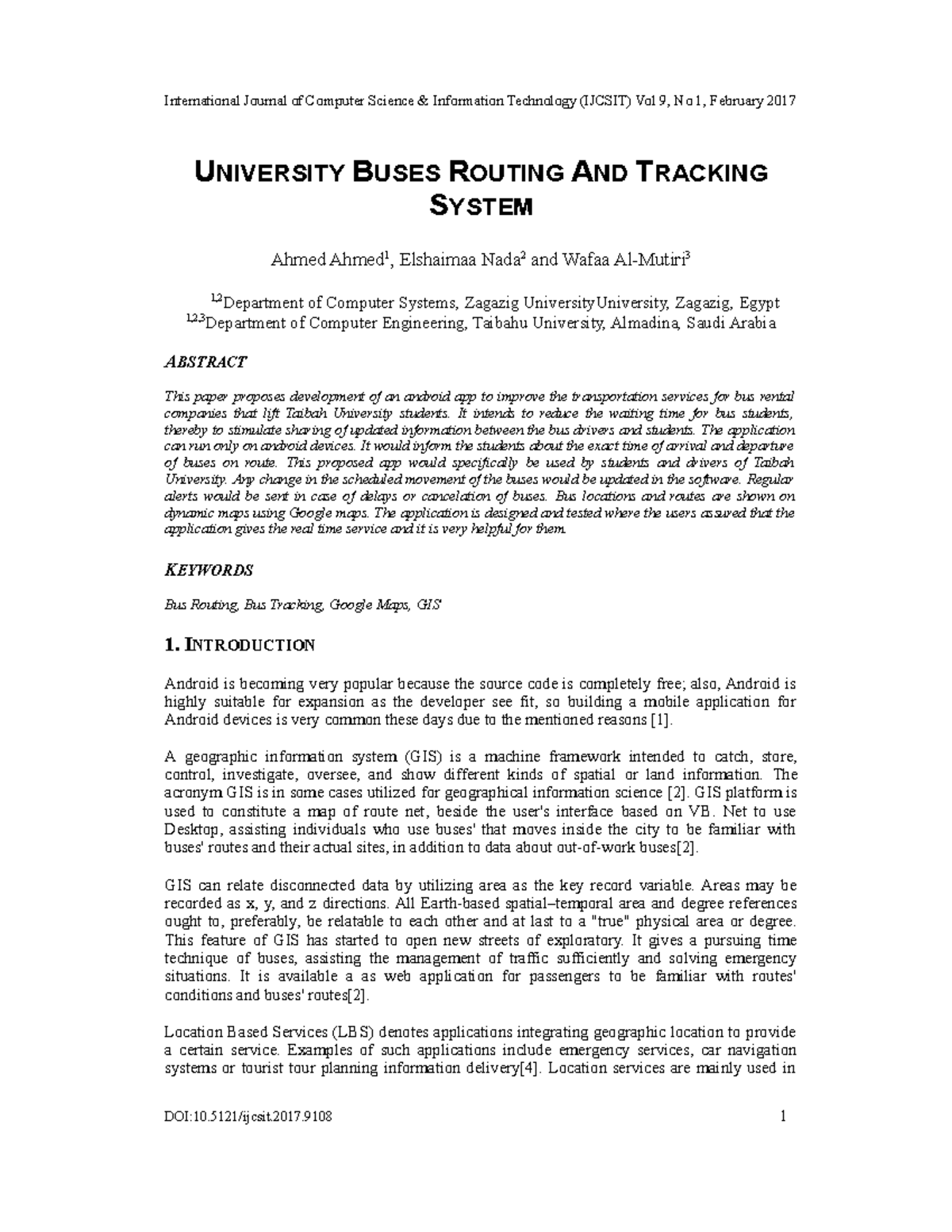 Bus Tracking System SRS - International Journal of Computer Science ...