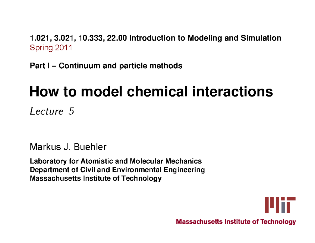 Lecture Notes Lectures 5 6 Spring 2012 1 3 22 Introduction To Modeling And Simulation
