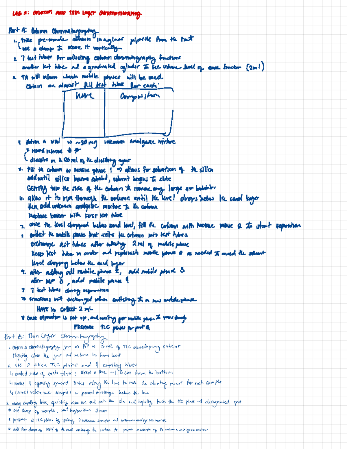 CHEM2OA3 Lab Notes - lab note - LAB2 : column and thin layer ...