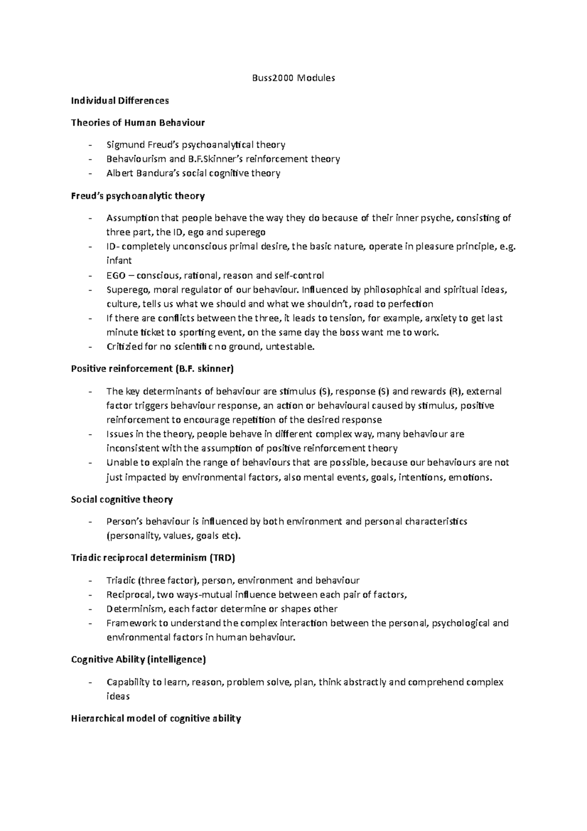 Buss2000 Modules - summary of module - Buss2000 Modules Individual ...
