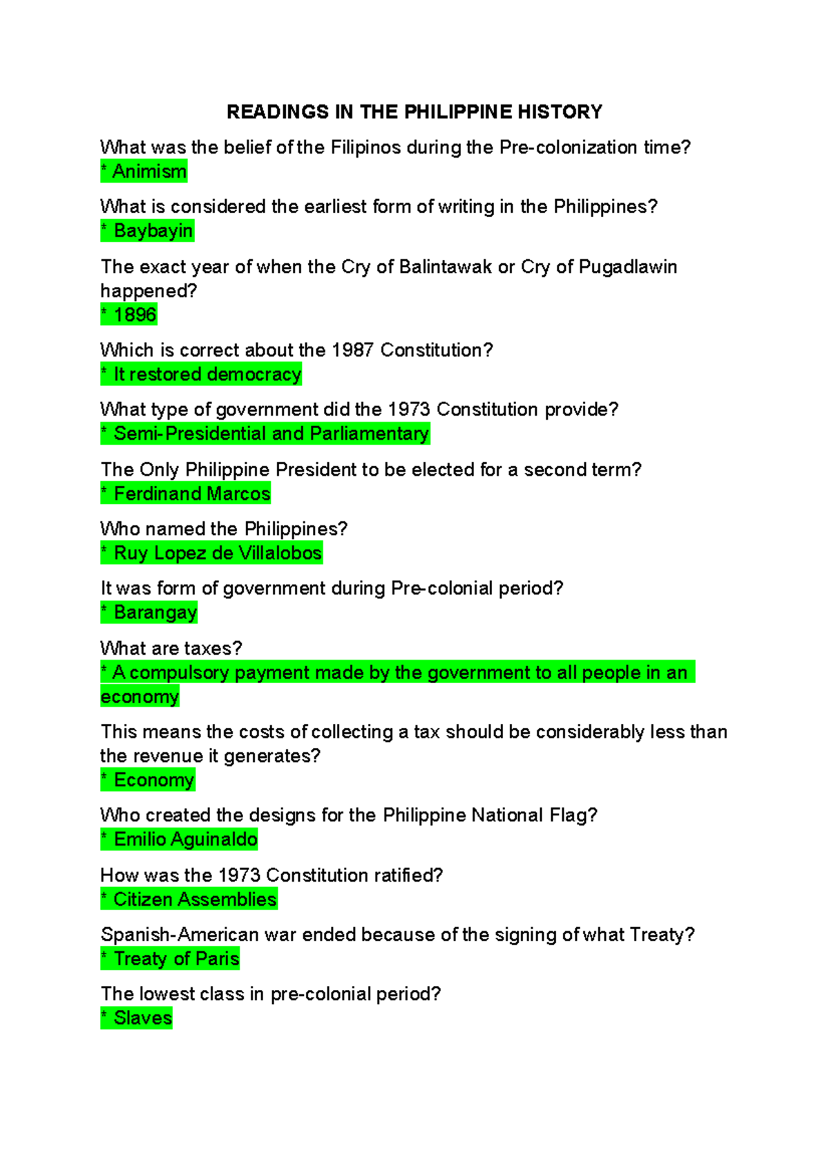 Readings IN THE Philippine History - READINGS IN THE PHILIPPINE HISTORY ...