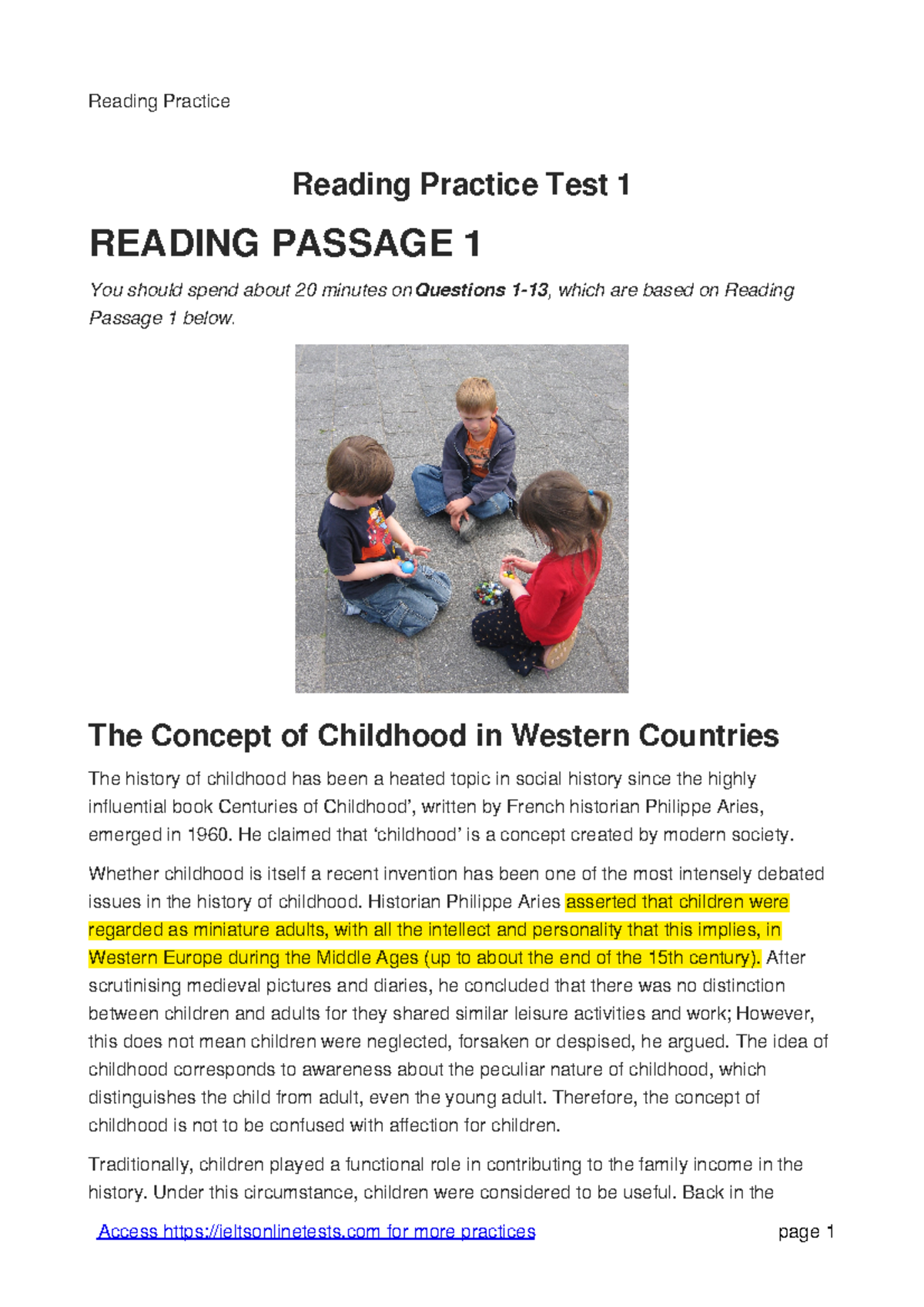 Ielts Actual Reading Test Vol 6 - Reading Practice READING PASSAGE 1 ...