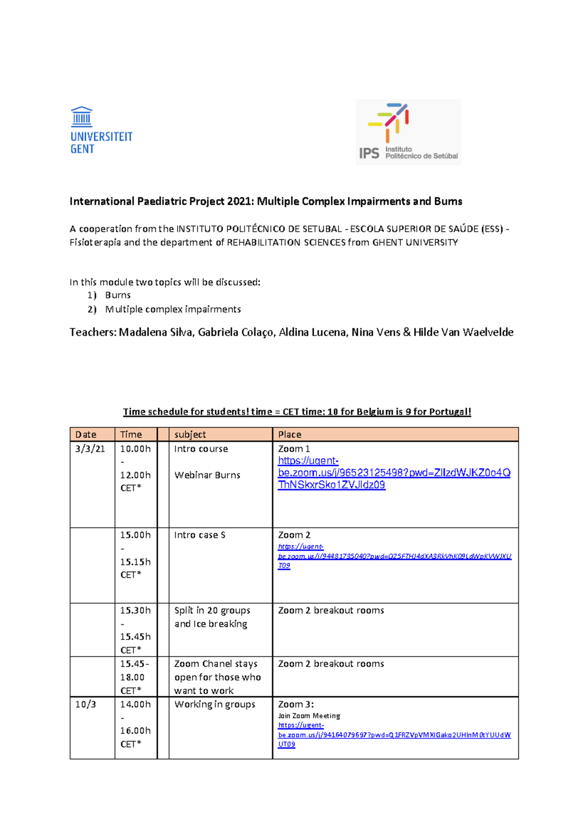 International Pediatric Module 20-21 - International Paediatric Project ...