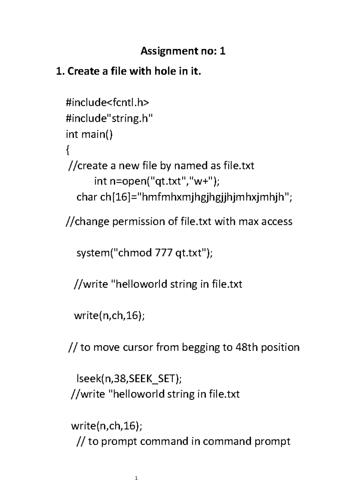 AOS Lab Book-2023-24 1 - please solve the assignment with output ...