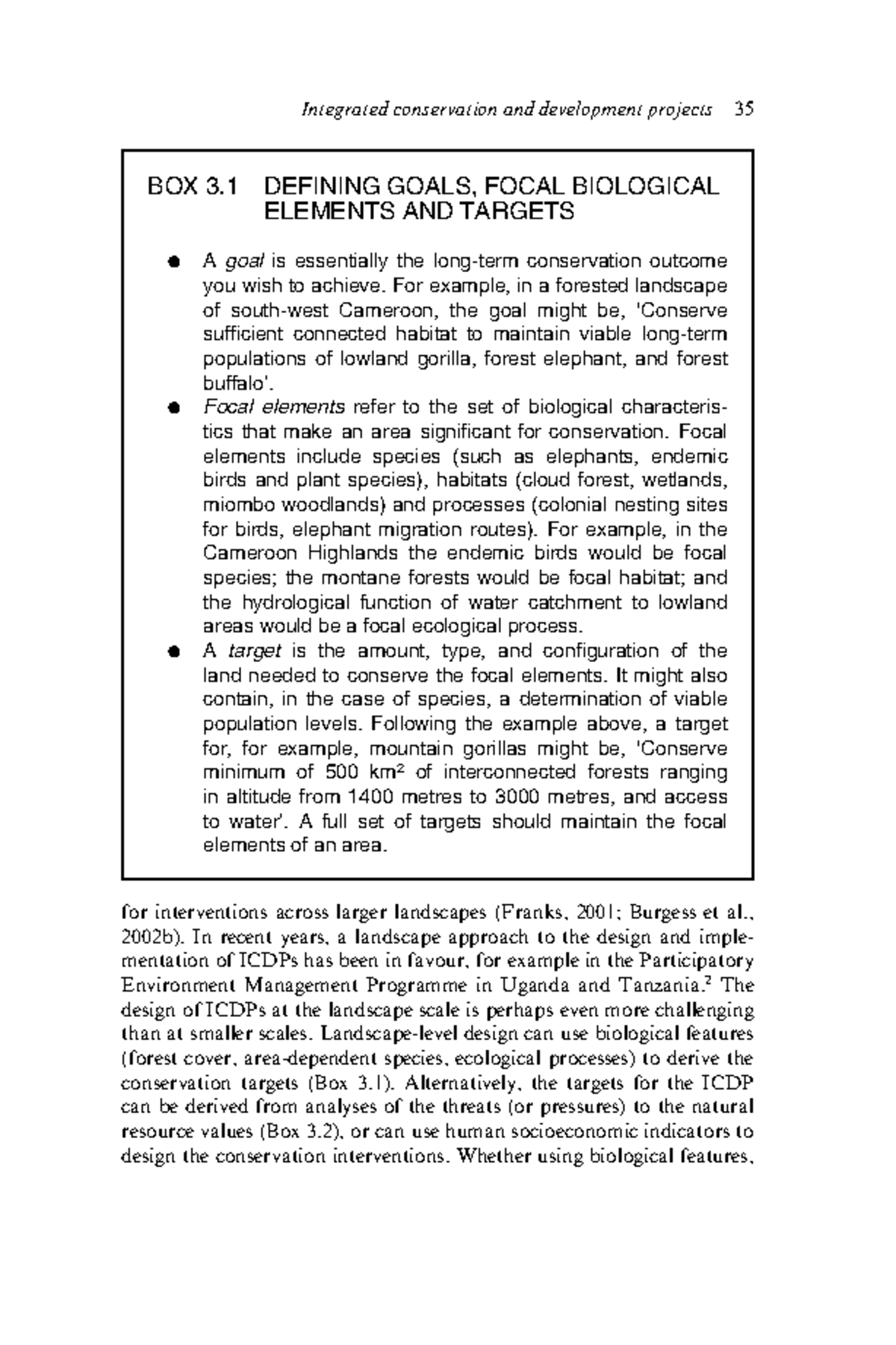 4 - Lecture notes - Integrated conservation and development projects 35 ...