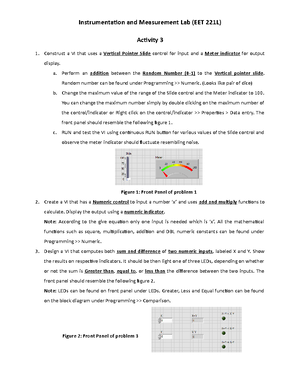 EET221L Wk1 Lab 1 Solving Equations using Op-amps - Lab Assignment 1 ...