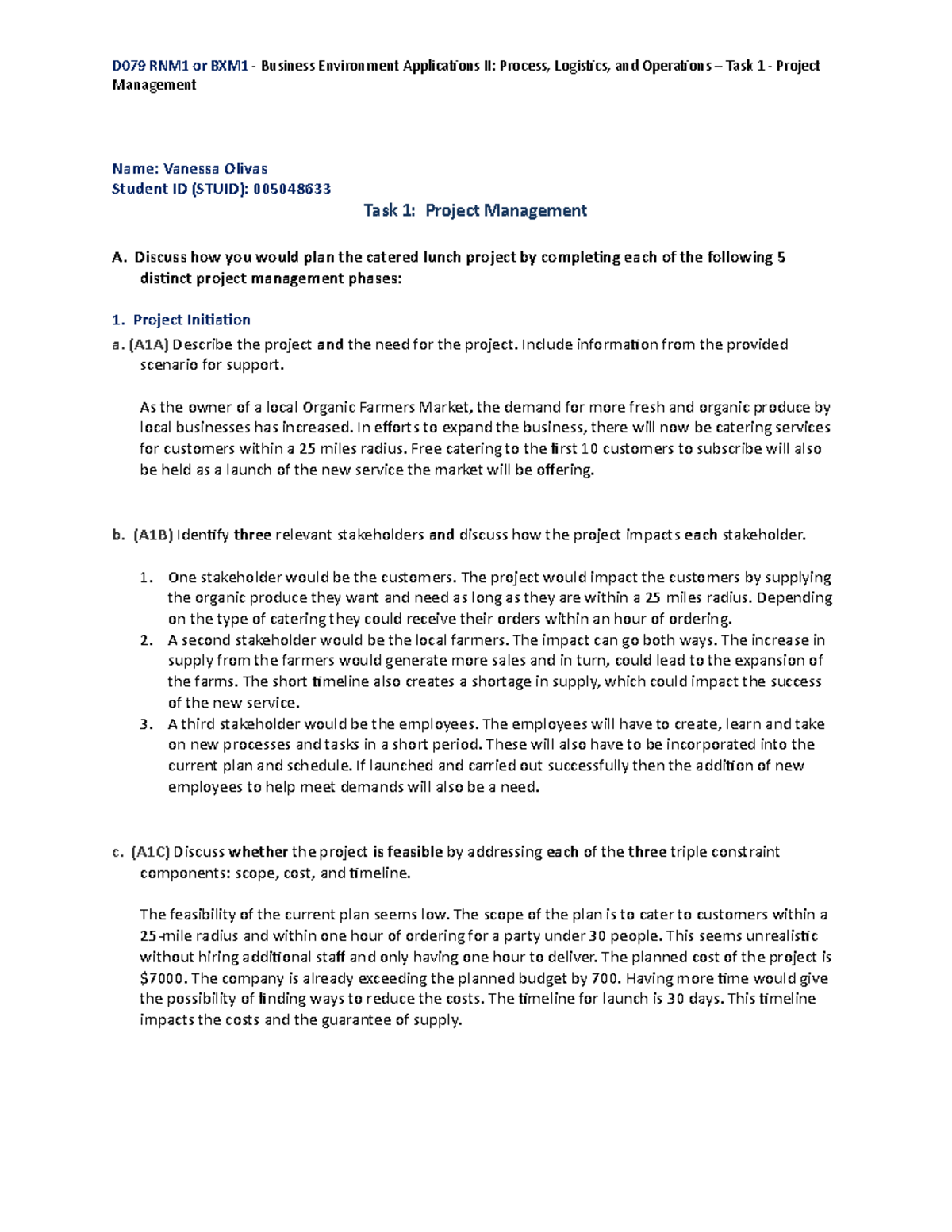 D079 - Working Template - Task 1 - D079 RNM1 or BXM1 - Business ...